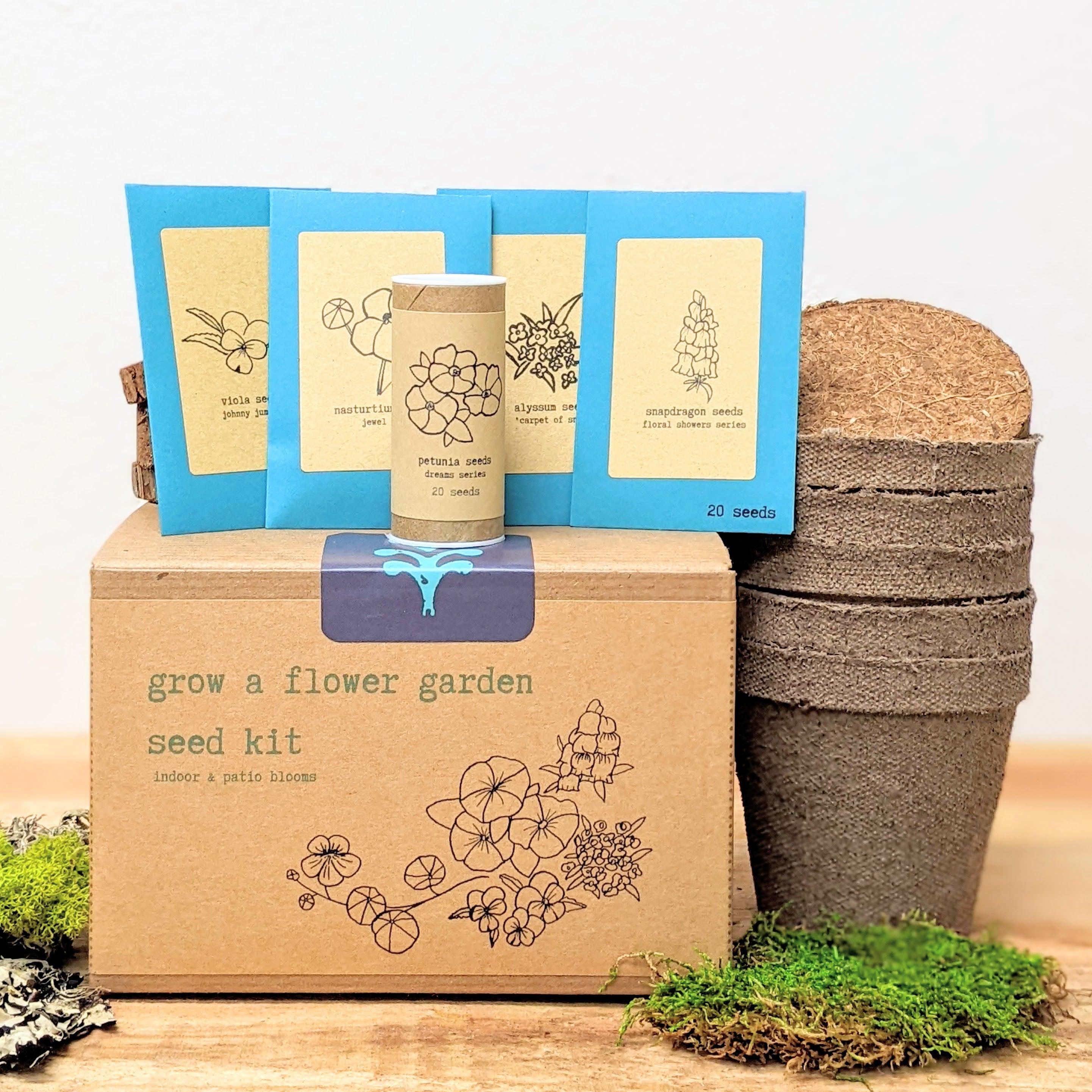 "Grow a Flower Garden" Indoor Blooms Seed Kit – Plantflix