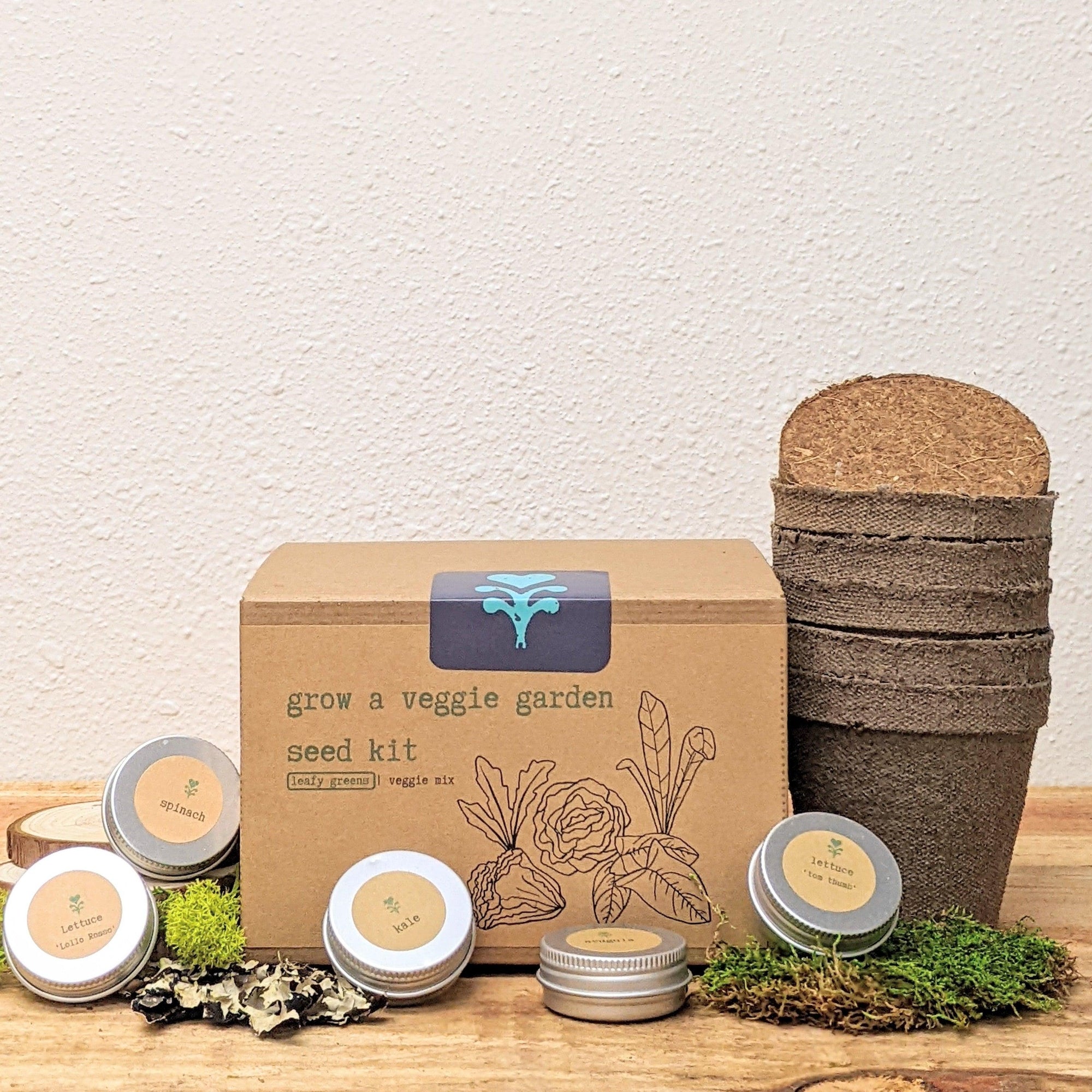 "Grow a Veggie Garden" Leafy Greens Seed Kit – Plantflix